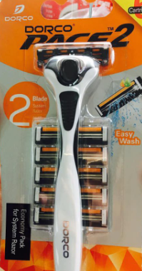 Dorco Safety Razor Premium Stainless Blade - 6 Pcs/Pack, 24 Pack/Case